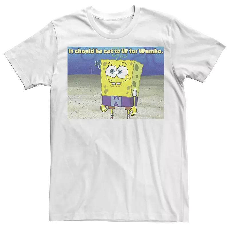 Men's SpongeBob SquarePants SpongeBob W for Wumbo Clip Tee, Size: XS ...