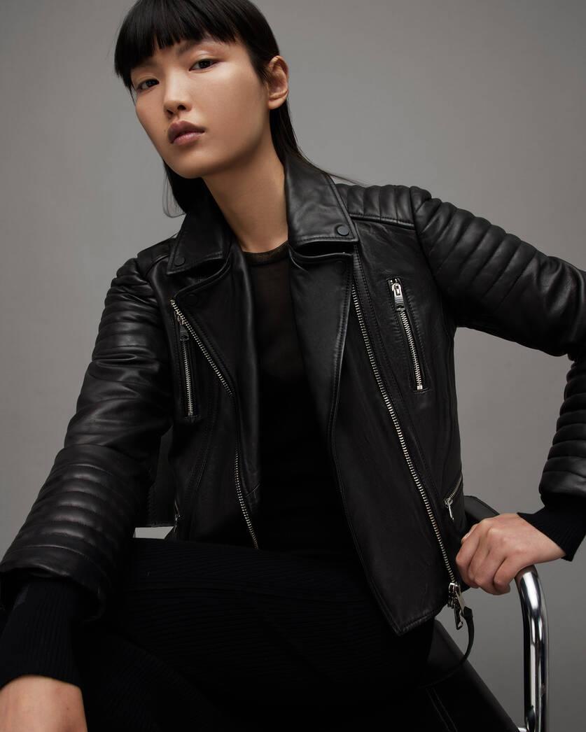 Leoni Leather Biker Jacket - Eureka Shopping