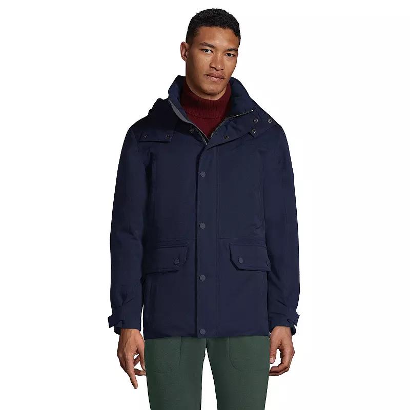 Mens Lands End Expedition Down Winter Jacket Radiant Blue - Eureka Shopping