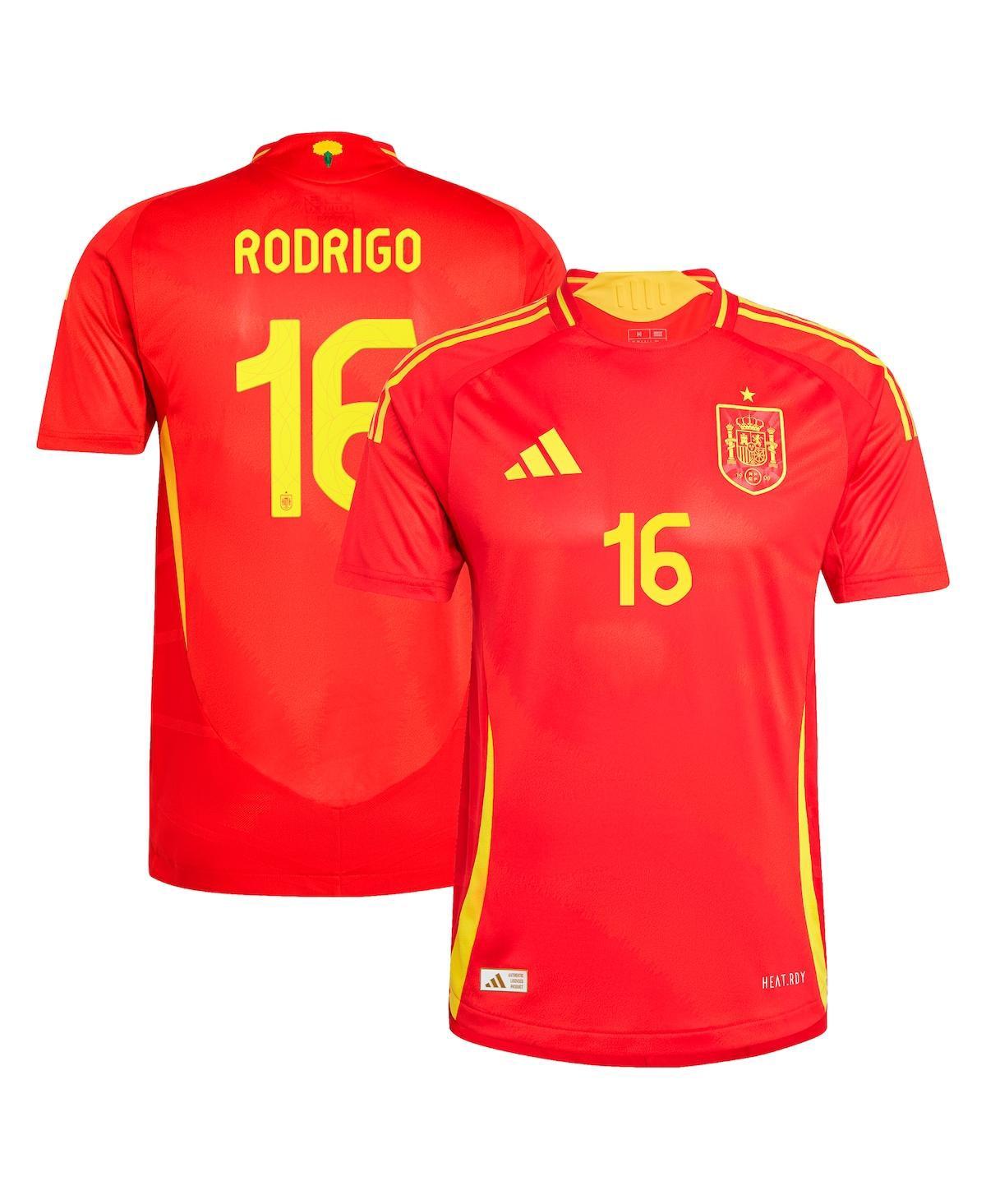Adidas Mens Rodrigo Scarlet Spain National Team 2024 Home Authentic ...