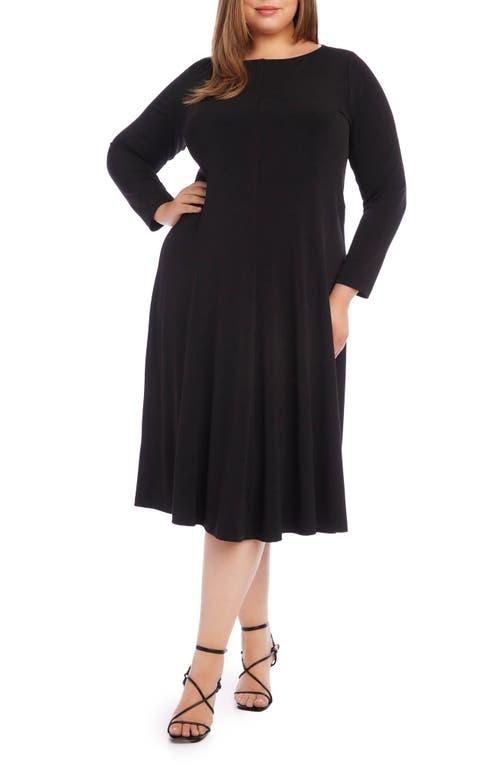 Karen Kane Kate Long Sleeve Jersey Midi Dress - Eureka Shopping