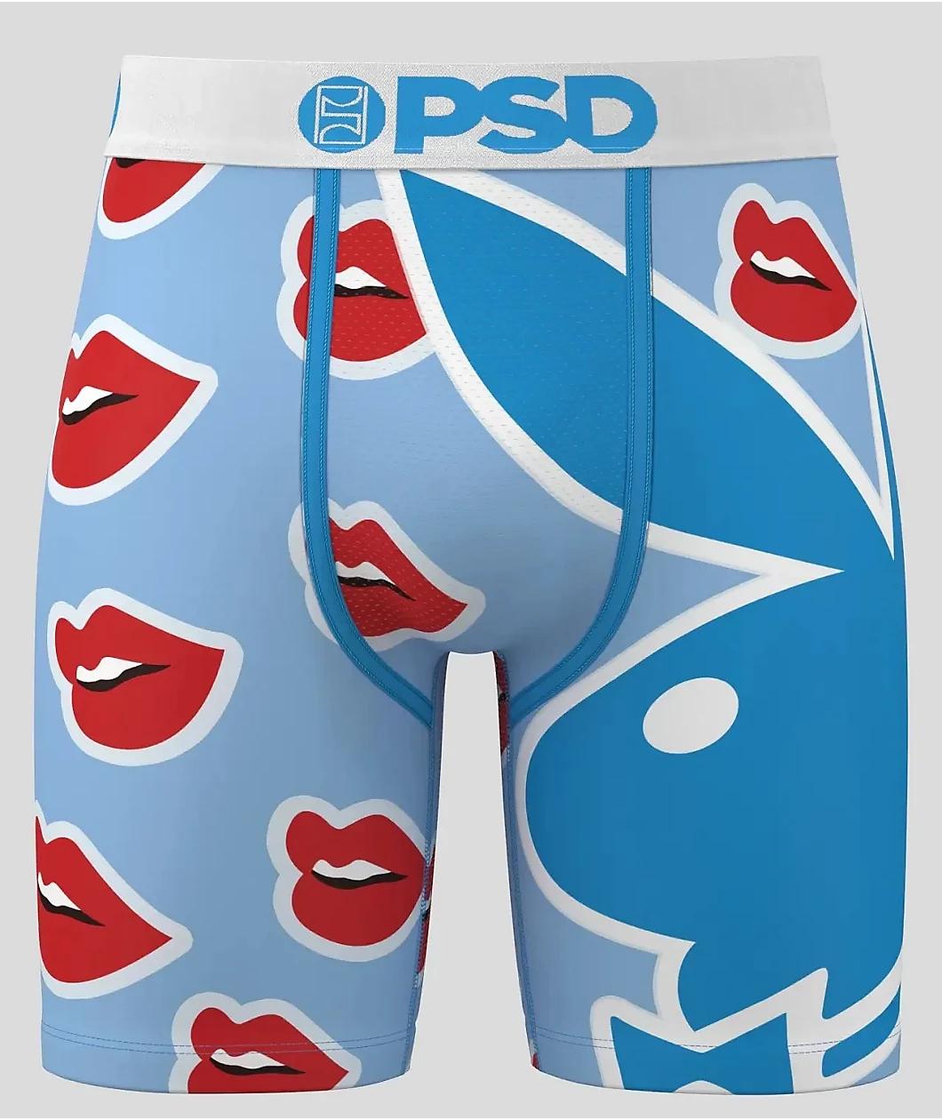 PSD x Playboy Lips Blue Boxer Briefs - Eureka Shopping